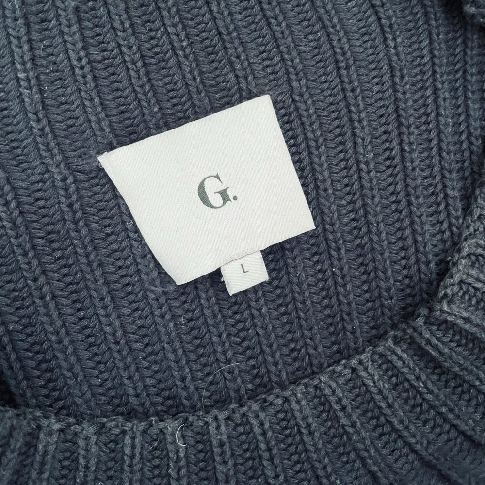 G. Label By Goop Lucy Striped Funnel-Neck Knit Sweater - Gem